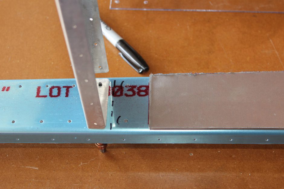 Horizontal Stabilizer Spar Doubler Layout - F1 Rocket Hangar