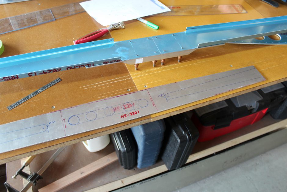 Horizontal Stabilizer Spar Doubler Layout - F1 Rocket Hangar