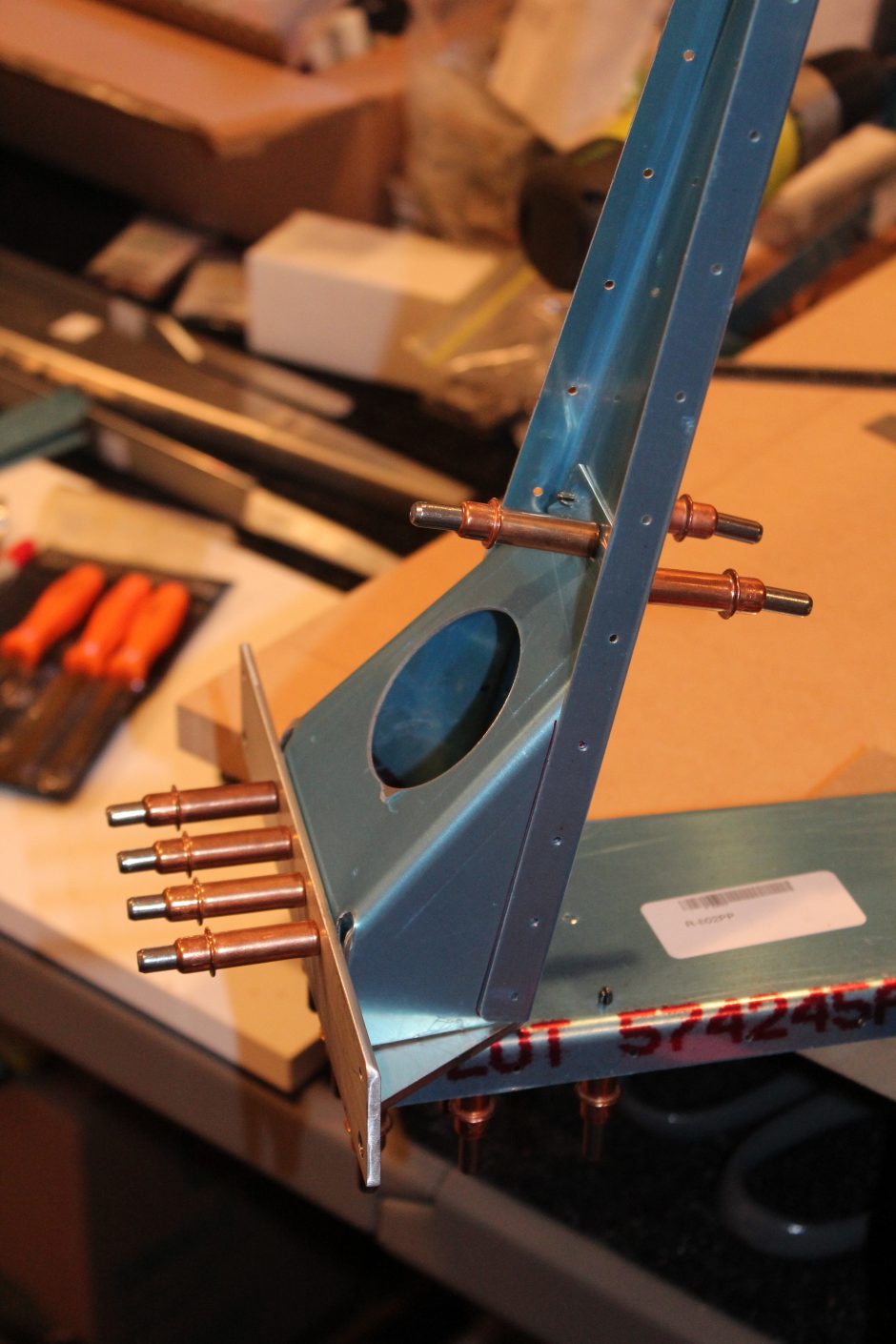 Rudder Frame Trial Assembly - F1 Rocket Hangar