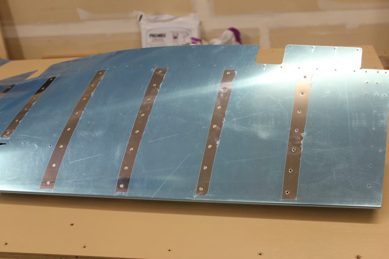 Elevator Skin Stiffener Back Riveting - F1 Rocket Hangar