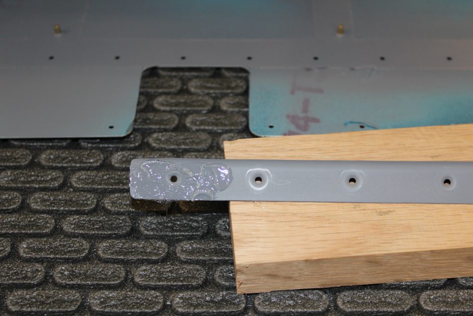 Elevator Skin Stiffener Back Riveting - F1 Rocket Hangar