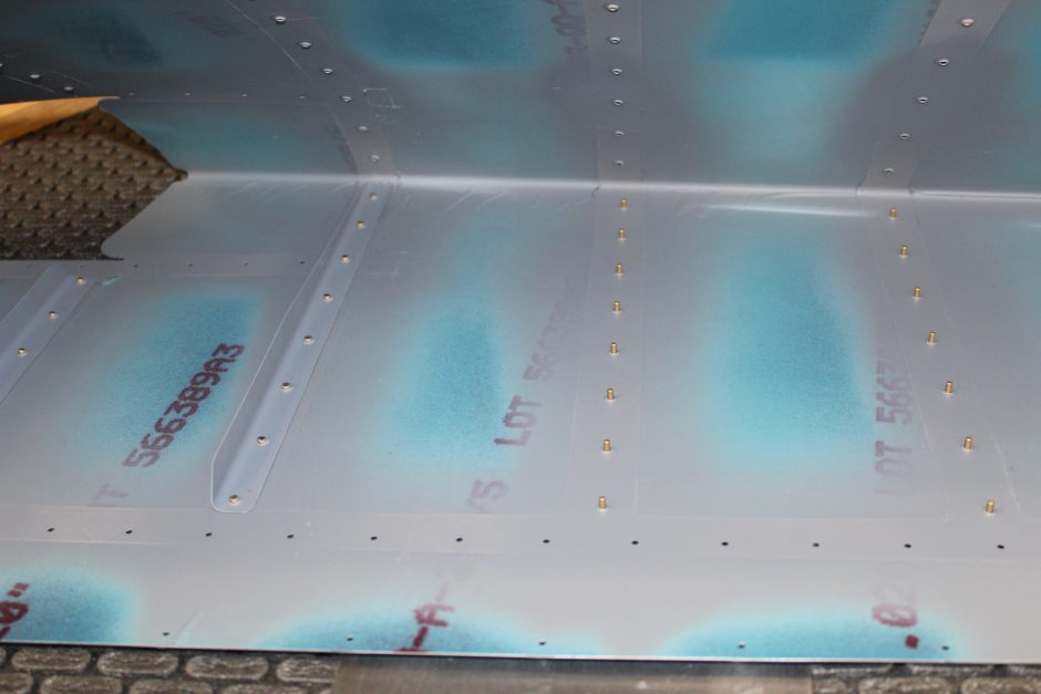 Elevator Skin Stiffener Back Riveting - F1 Rocket Hangar