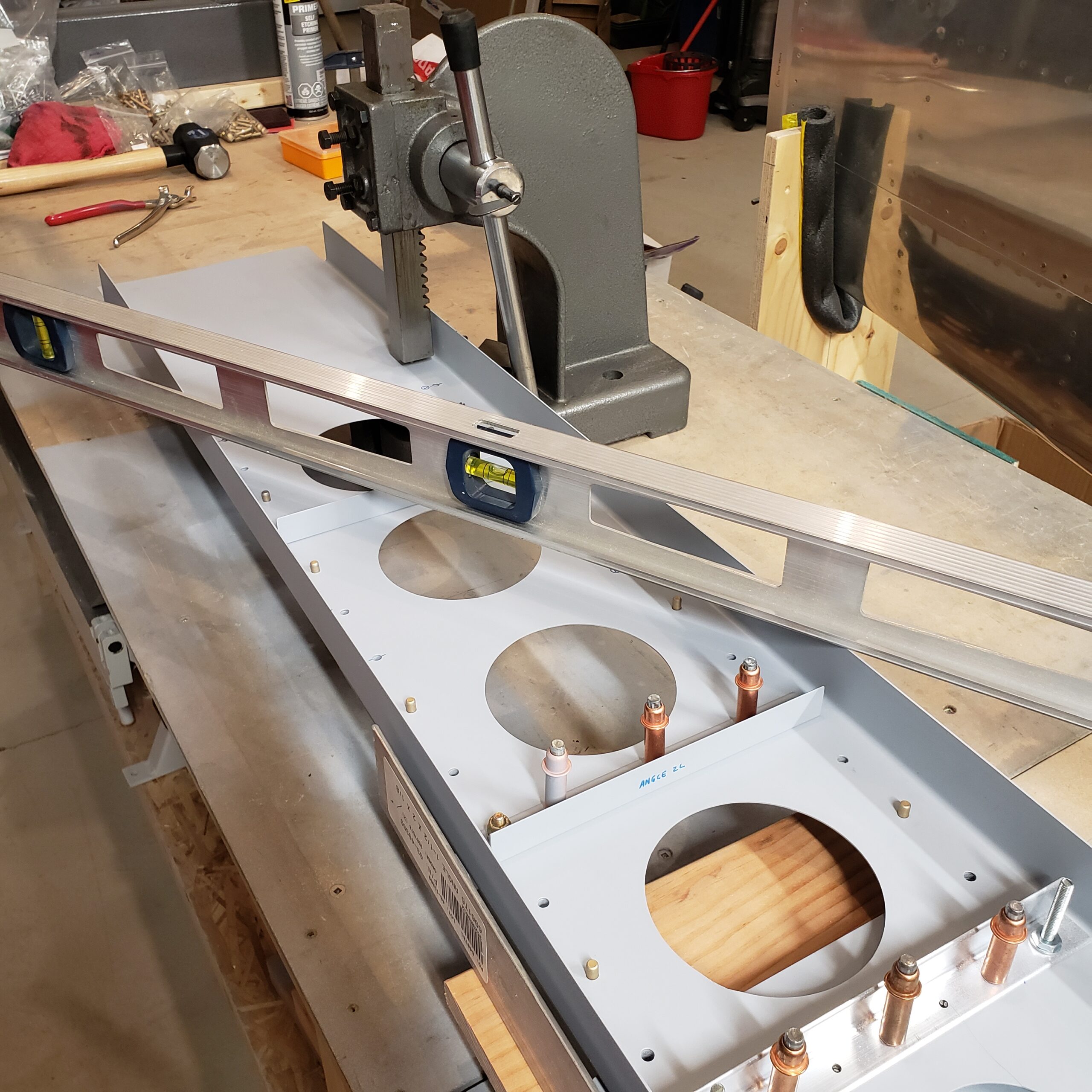 Spar Cap Riveting - F1 Rocket Hangar